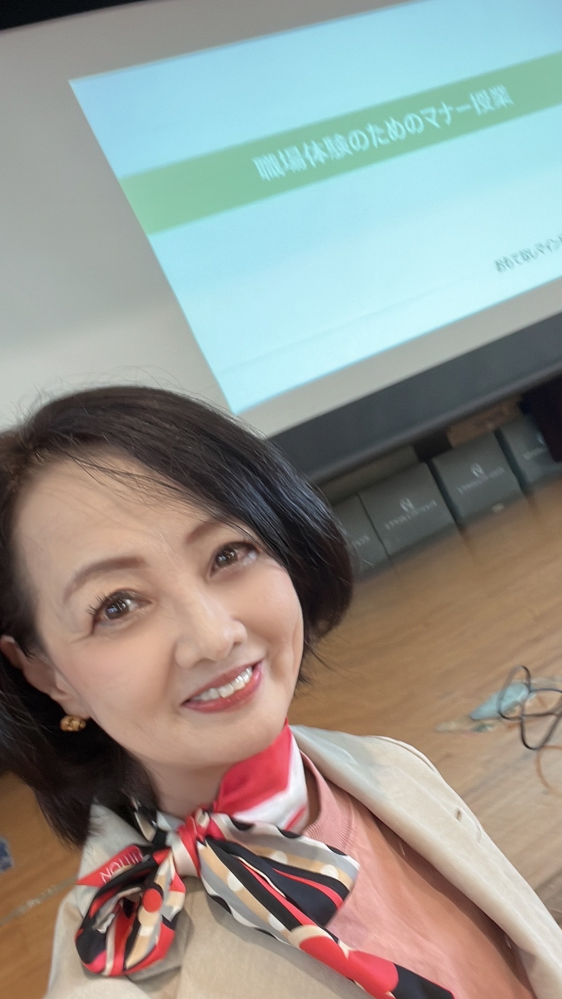 中学校にて職場体験のためのマナー授業 | 吉田正美｜公式WEBサイト